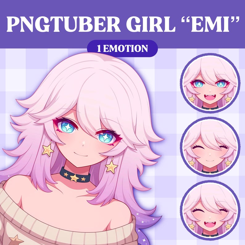 Cute Pngtuber Model | Cute Girl Pngtuber Premade Model | Veadotube ...