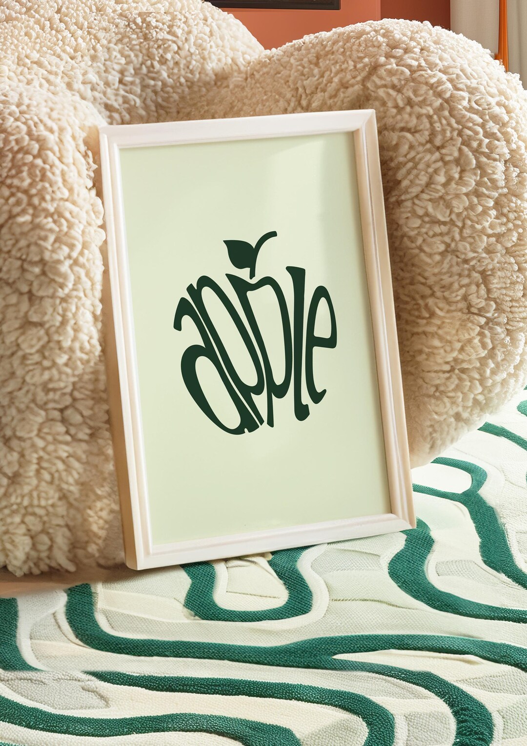 Apple Type Play Poster Print - Etsy