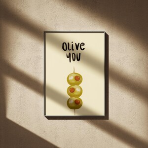 Olive You - Poster Print - Etsy