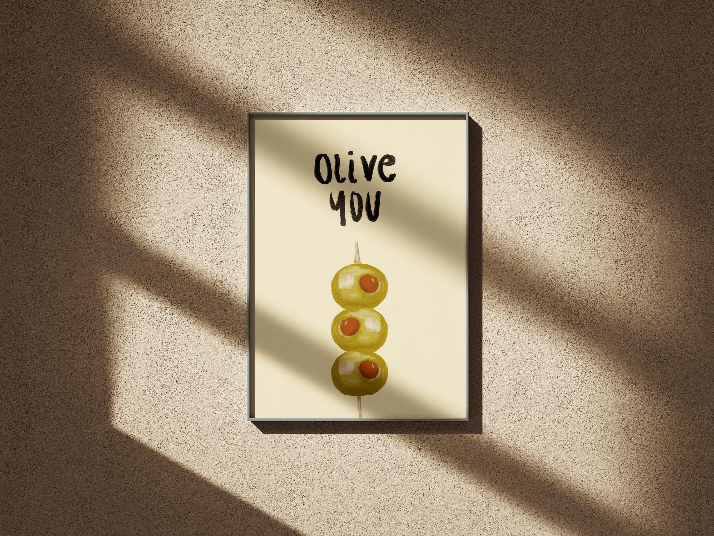 Olive You - Poster Print - Etsy