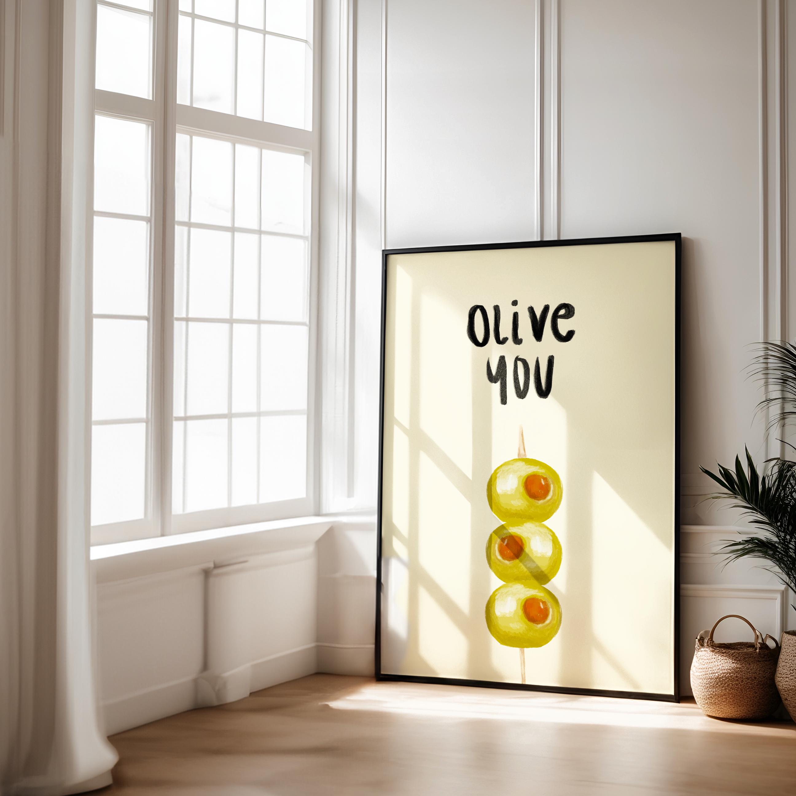 Olive You - Poster Print - Etsy