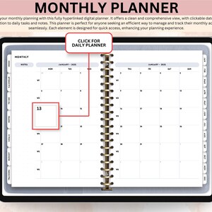 2025 Digital Planner: Monday Start, Goodnotes & Notability Compatible ...