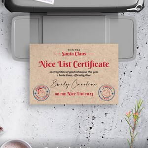 Customizable Letter From Santa With Nice List ~ A MUST for the Holidays ...