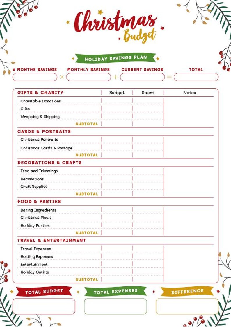 2025/2026 Organizer Christmas Planner - Etsy