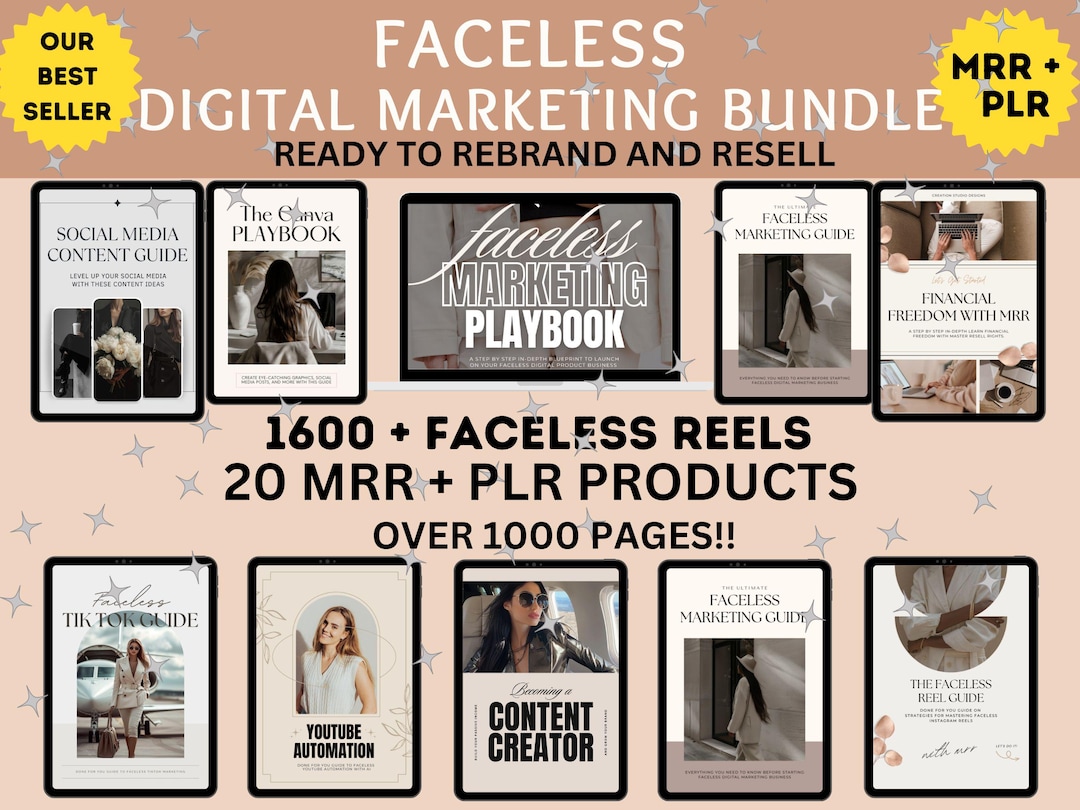 Ultimate Digital Marketing Bundle With Master Resell Rights, 20 Done-for-you Guides, Passive ...