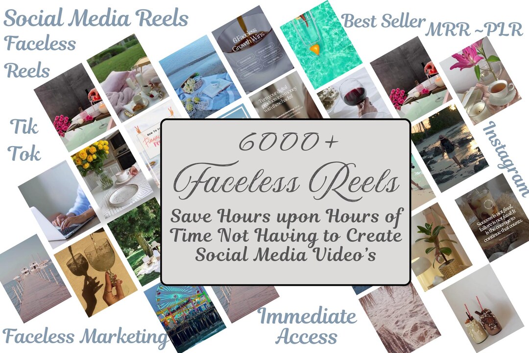 6000 Faceless Digital Marketing Reels W/read Captions Hooks,instagram ...