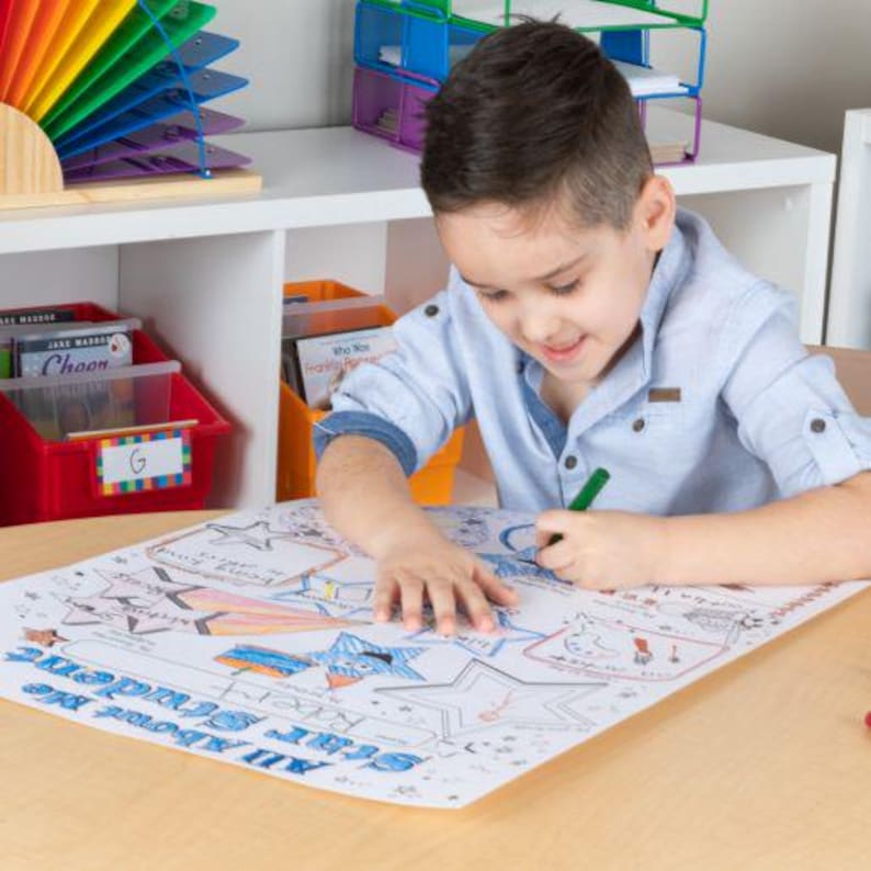 Kids School Project,read All About Me&star Student Big Write-and-read ...