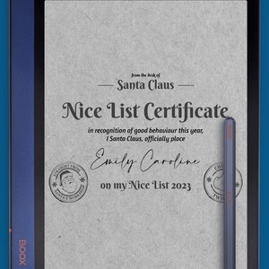 Customizable Letter From Santa With Nice List ~ A MUST for the Holidays ...