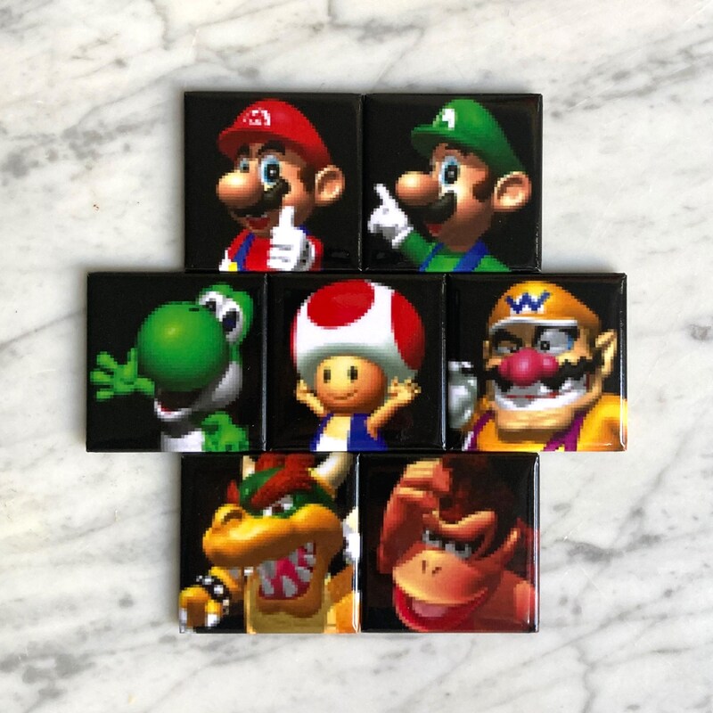 Super Mario Magnets - Etsy