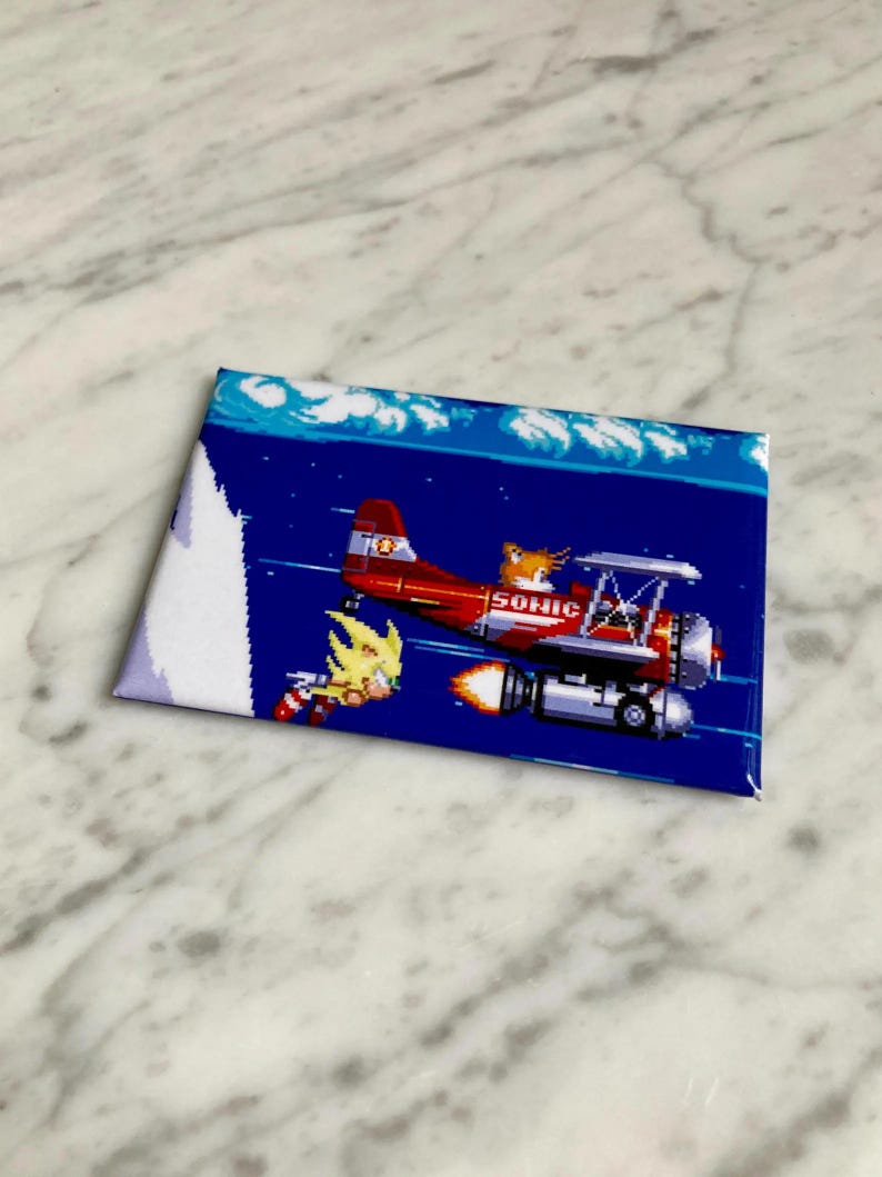 Sonic the Hedgehog Magnets | Sega Genesis Sonic 2, Sonic 3 - Etsy