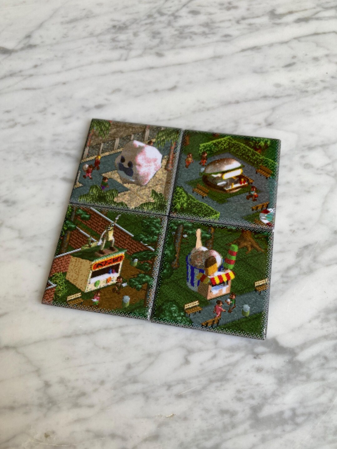 Rollercoaster Tycoon Magnets 4-pack | Food Stall Menu Items From RCT - Etsy