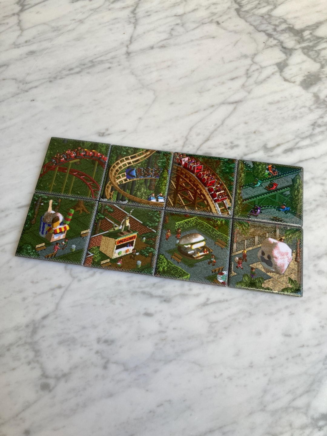 Rollercoaster Tycoon Magnets | Magnets of Rides and Shops From RCT - Etsy
