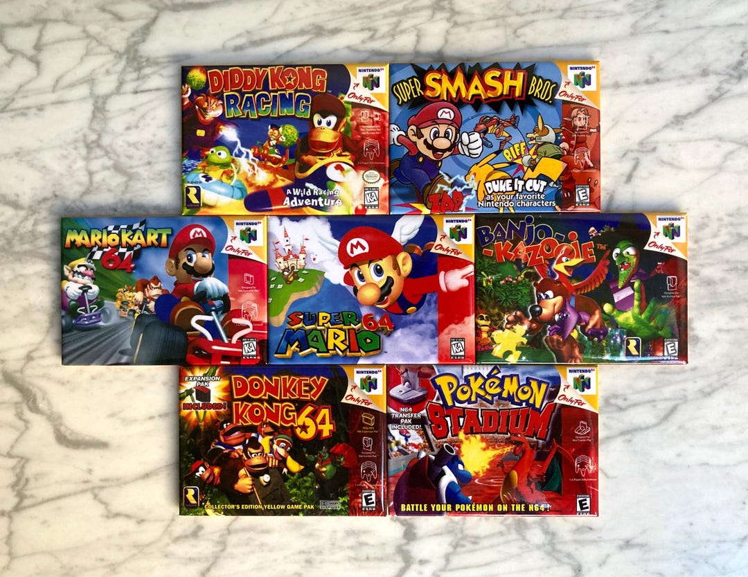 N64 Game Cover Box Art Magnets | High Res 1:1 Replicas of Classic ...