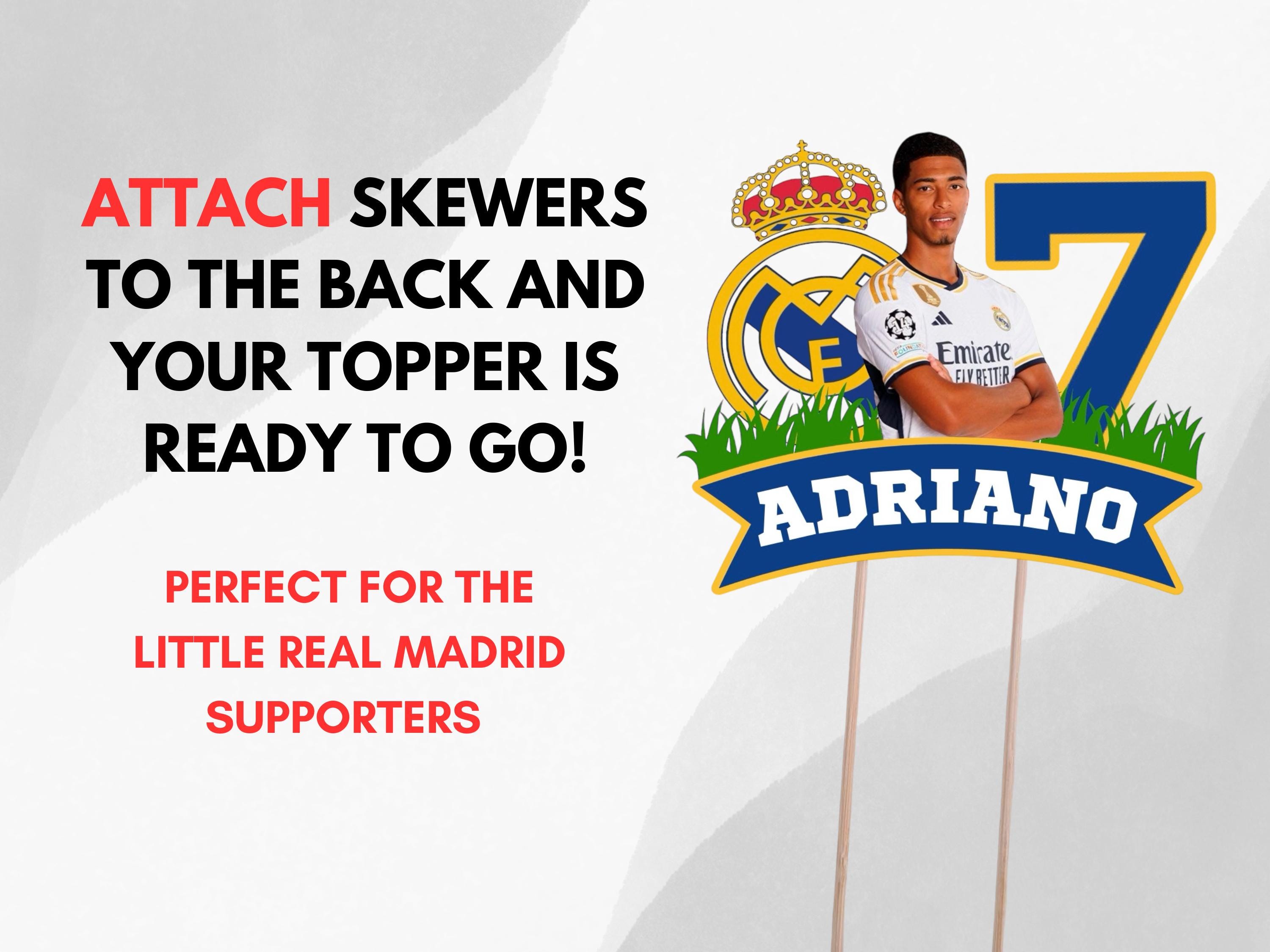 Real Madrid Cake Topper | Printable Football Player Decor | Custom ...