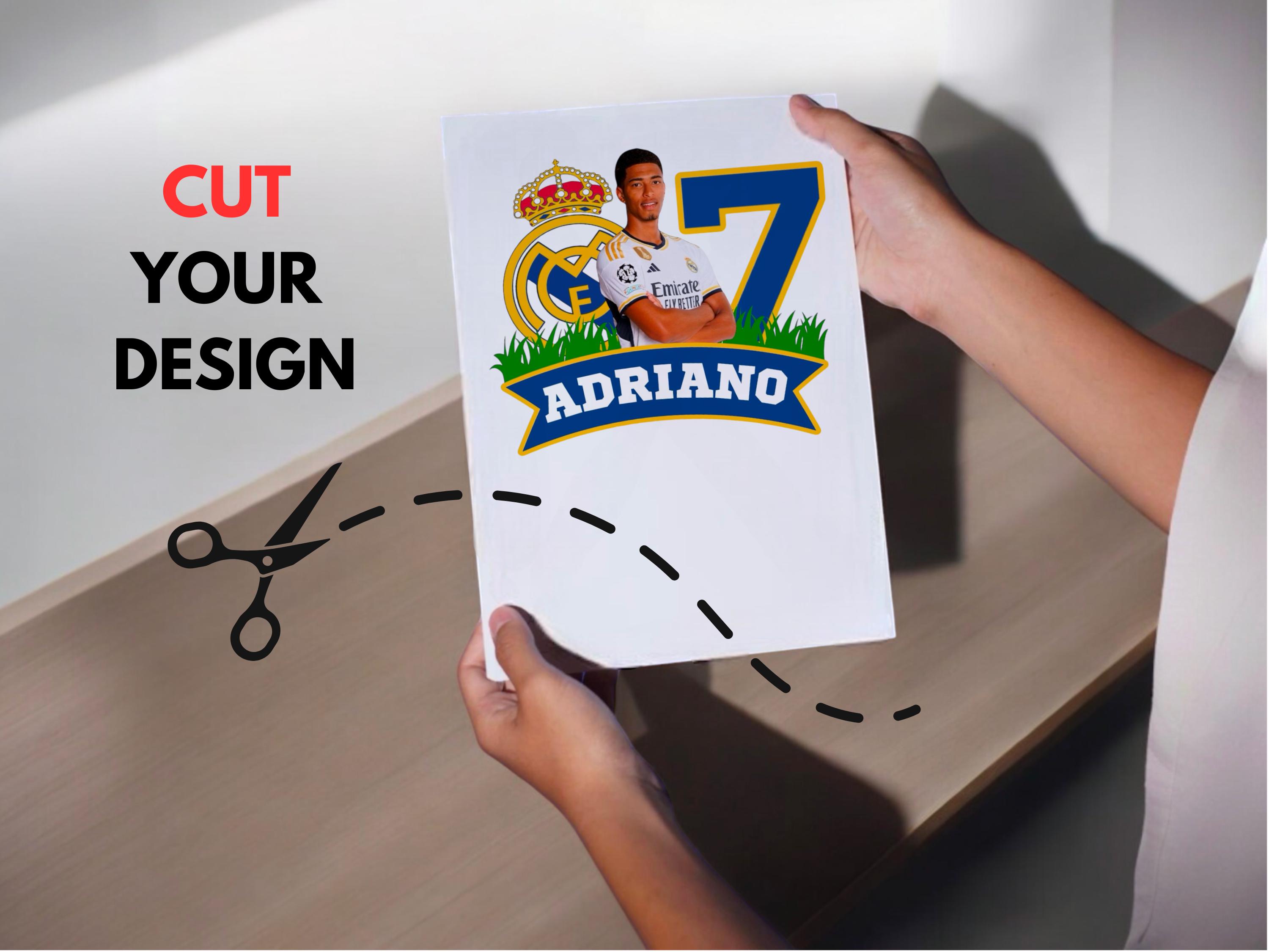 Real Madrid Cake Topper | Printable Football Player Decor | Custom ...