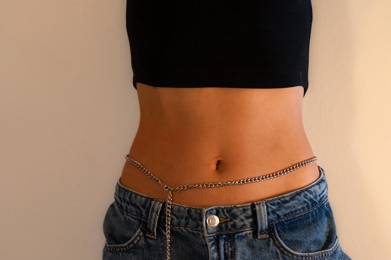 Thick Stainless Steel Chain Belt Bold Style and Exceptional Strength - Etsy