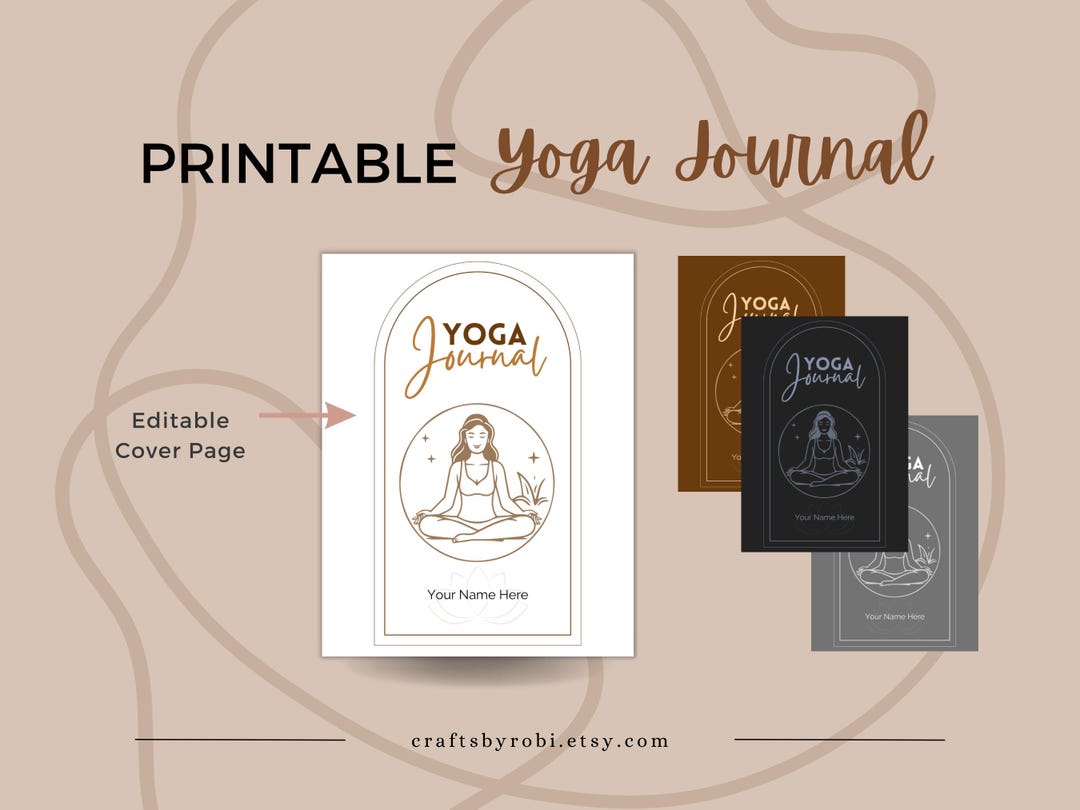 Yoga Journal Printable | Digital Fitness Planner Pages Yoga Routine ...