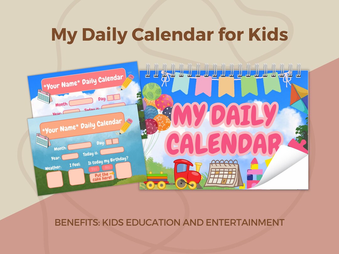 Daily Calendar for Kids: Visual Calendar Cards for Kids Interactive ...
