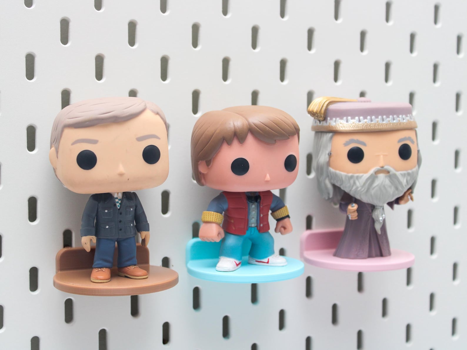 IKEA SKADIS Funko Pop Display | Shelf Stand for UPPSPEL Pegboard ...