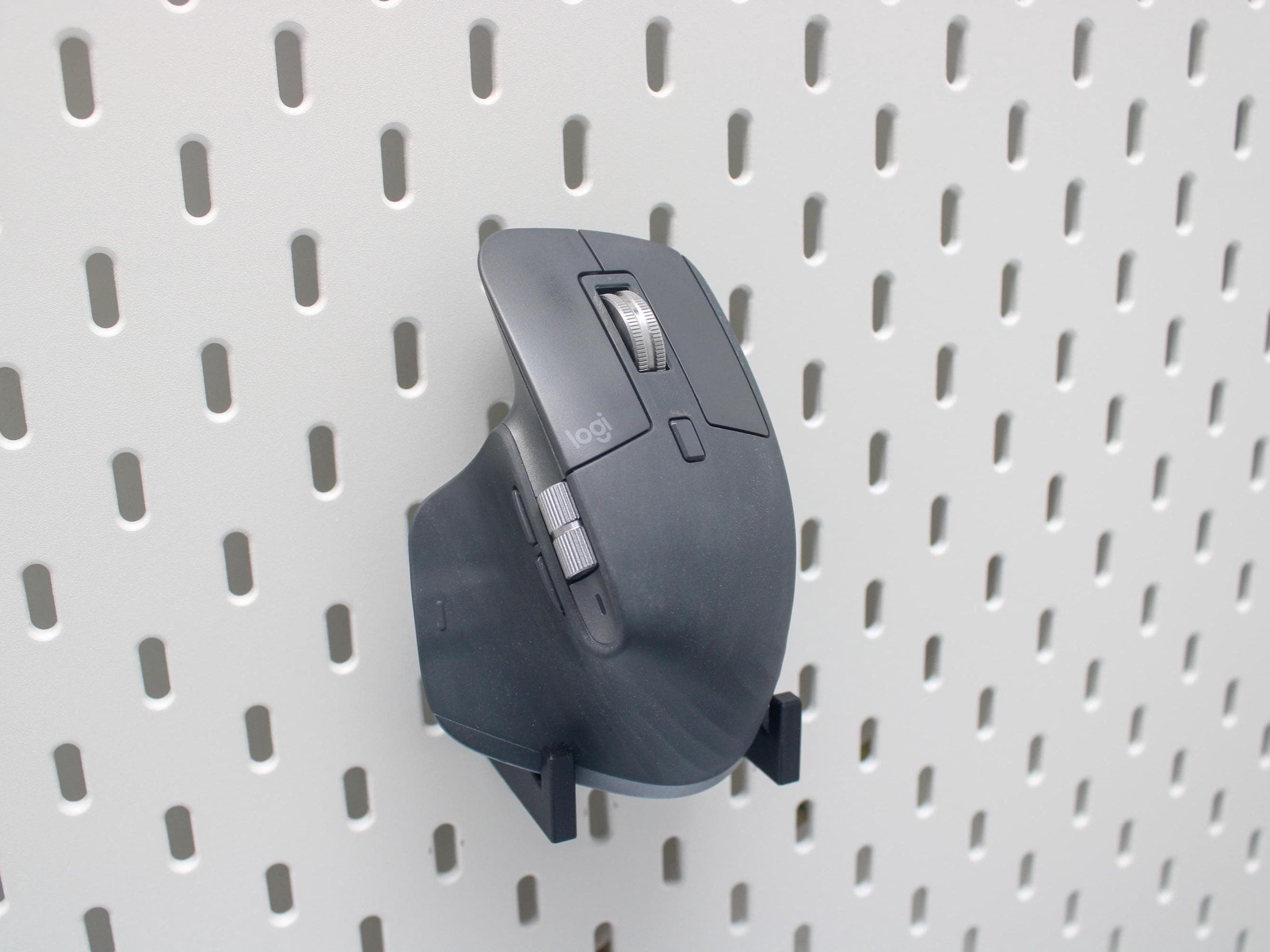 IKEA SKADIS Mouse Holder | Pegboard Mouse Stand Storage Display - Etsy