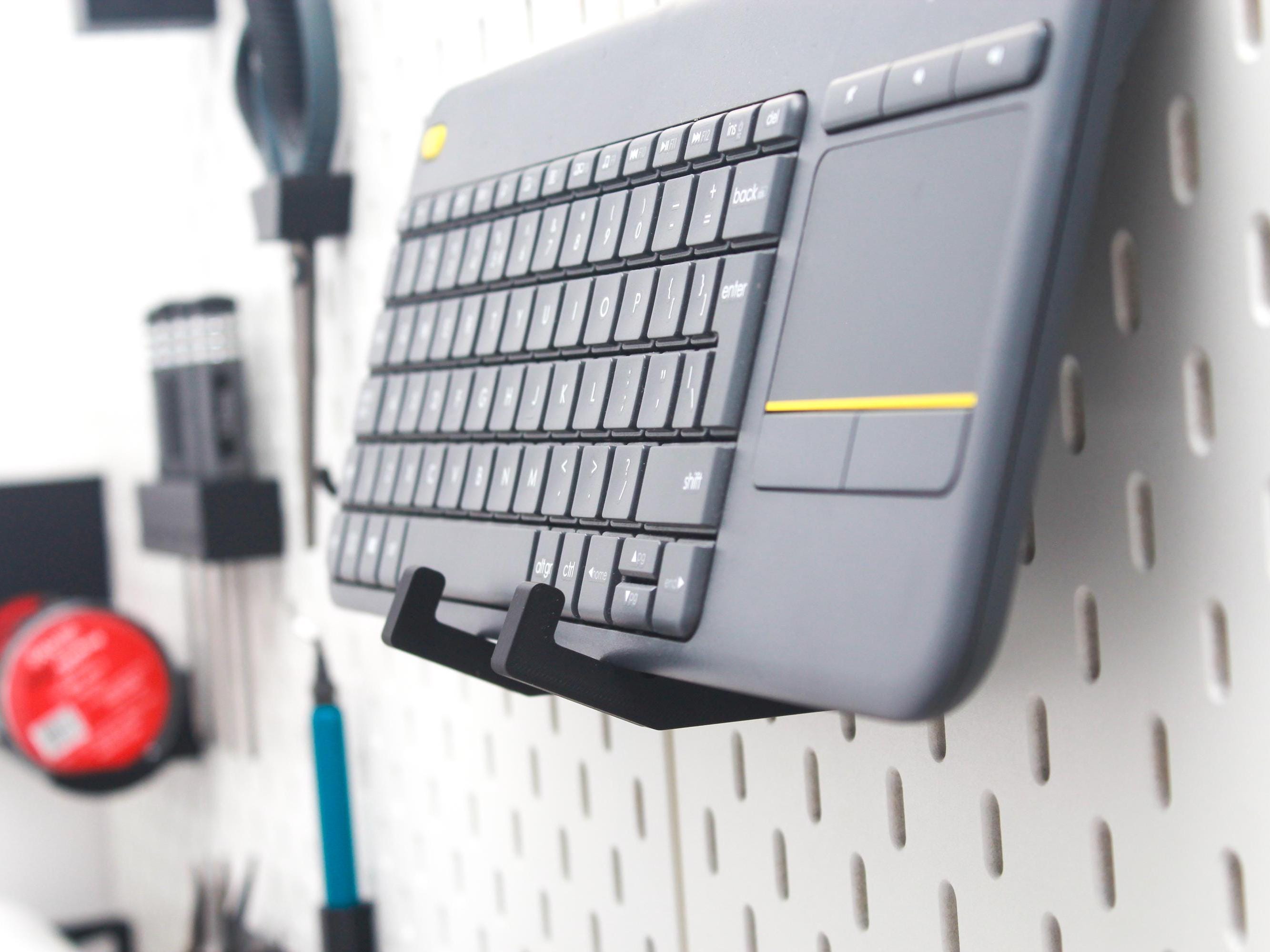 Keyboard Display Mount for IKEA SKADIS or UPPSPEL Pegboard | Keyboard ...