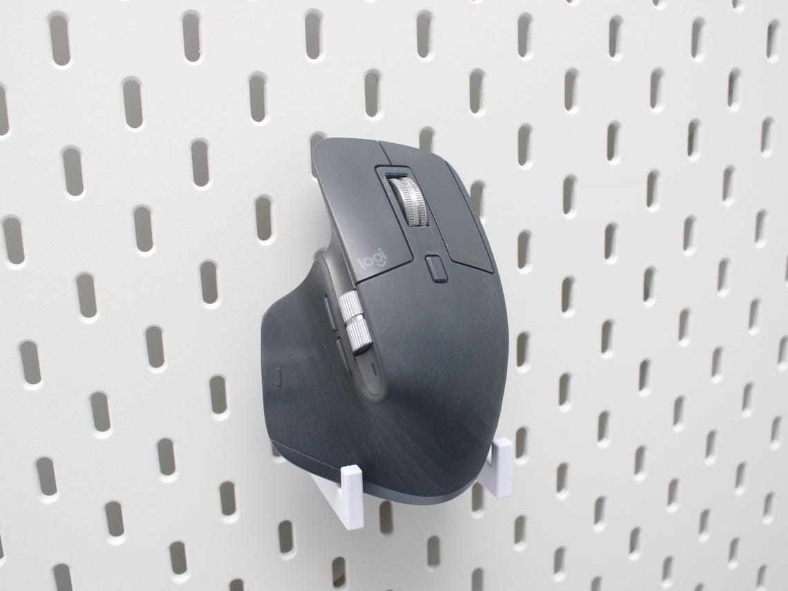 IKEA SKADIS Mouse Holder | Pegboard Mouse Stand Storage Display - Etsy