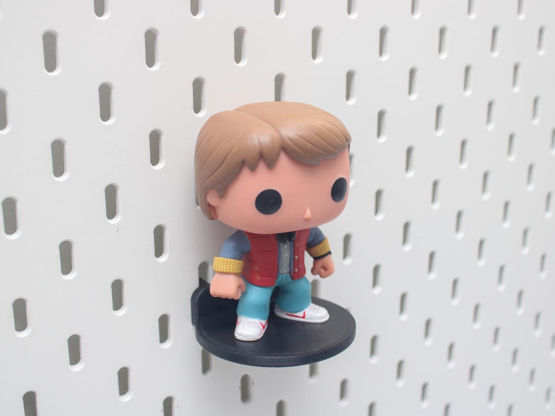 IKEA SKADIS Funko Pop Display Shelf Stand for UPPSPEL Pegboard Circular ...