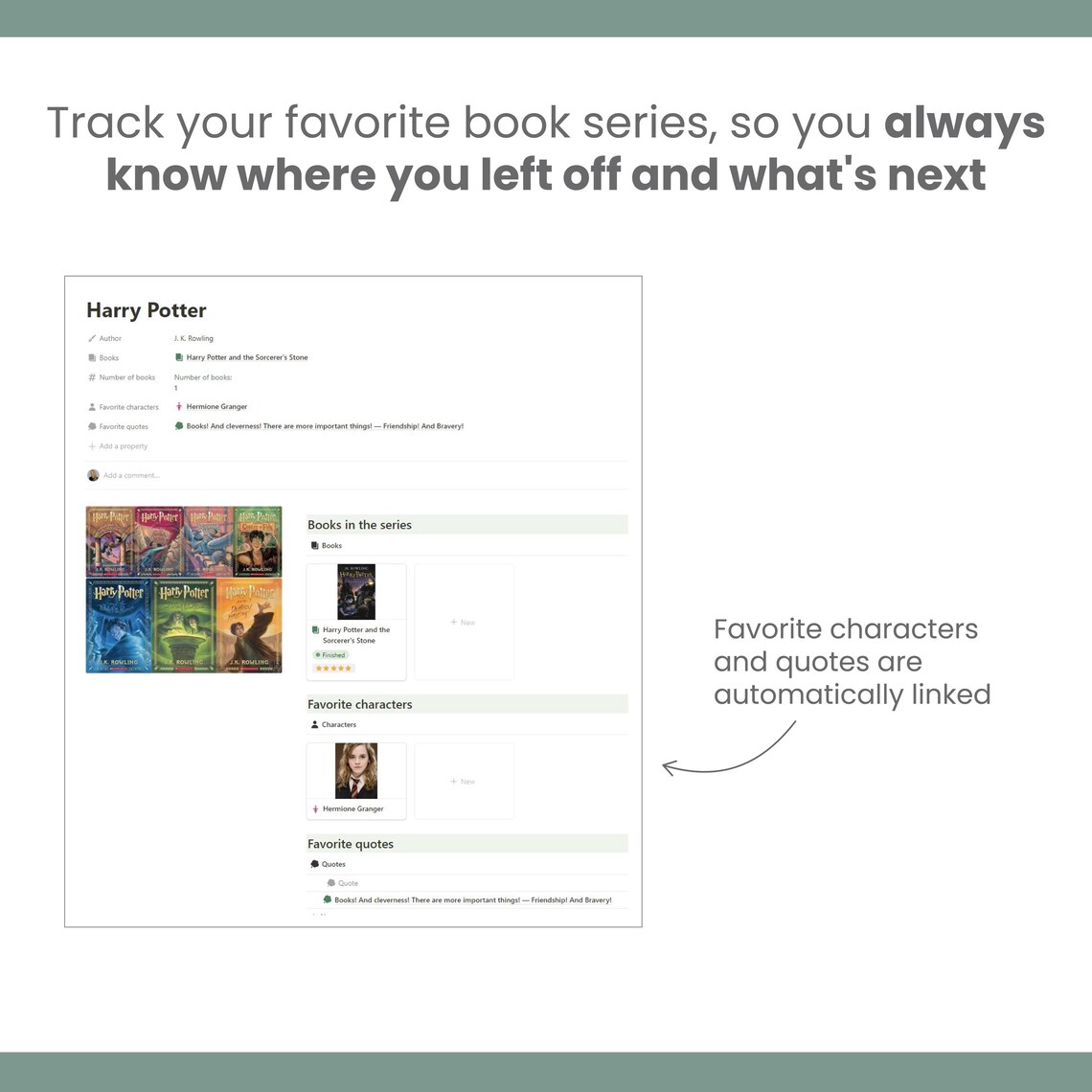 Notion Reading Journal Book Planner Notion Reading Log Yearly Book ...