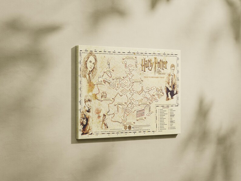 Marauders Map Canvas Poster - Fantasy Movie Series Wall Art,harry's ...