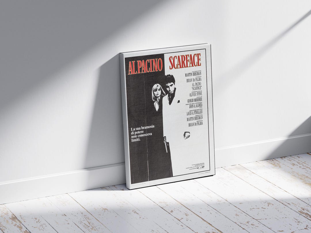 Scarface Poster Canvas, Scarface Canvas Print, Scarface Print, Canvas ...