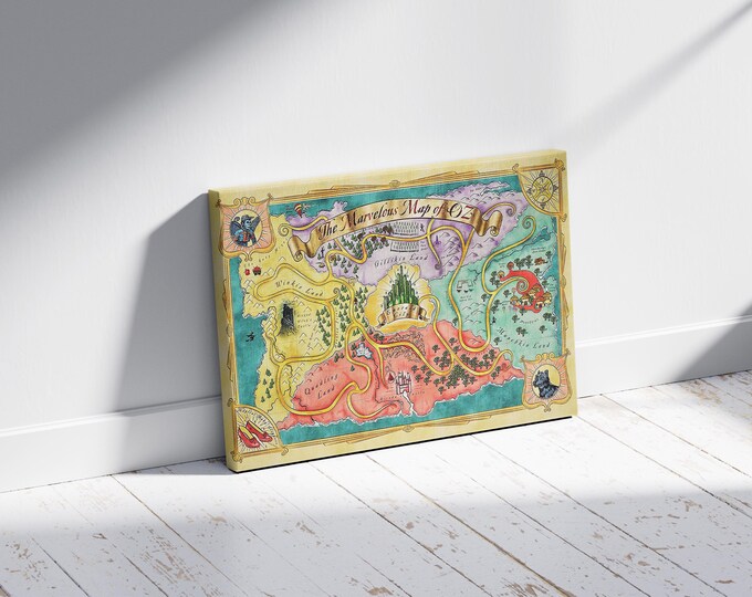 Magical Land of Oz Map - Etsy Canada