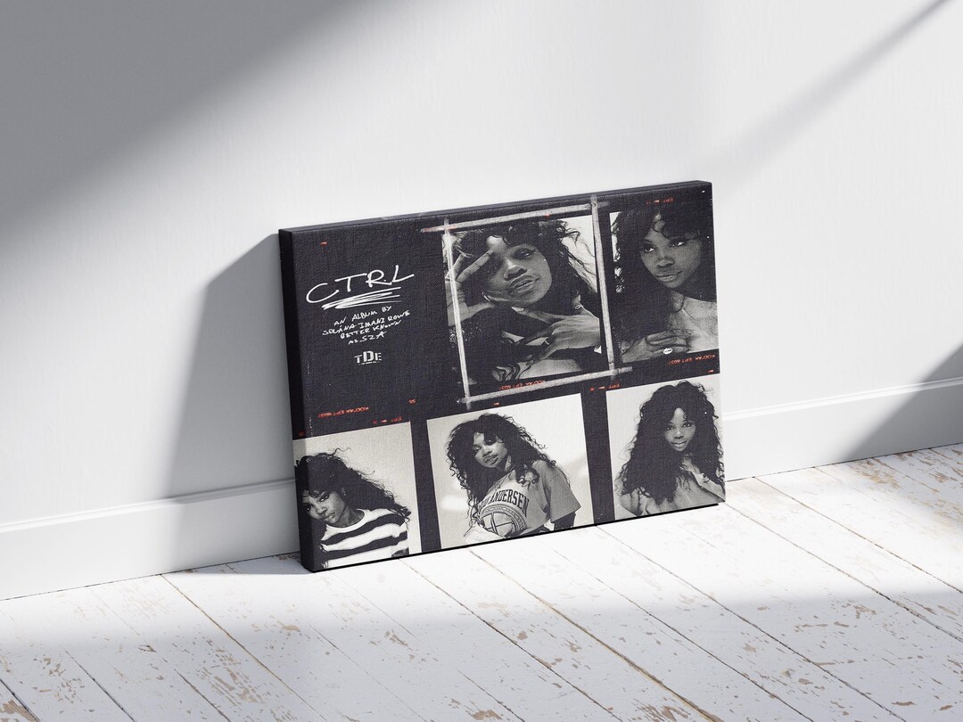 SZA Poster, CTRL Album Cover Canvas, SZA Tracklist Canvas, Album Cover ...