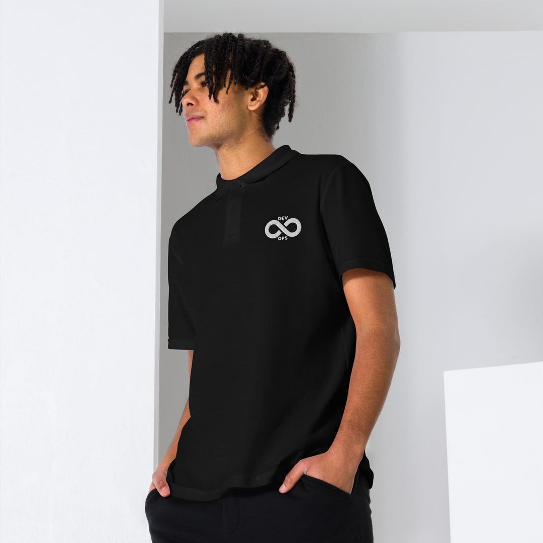 Devops Logo Smal Unisex Piqué Polo Shirt - Etsy
