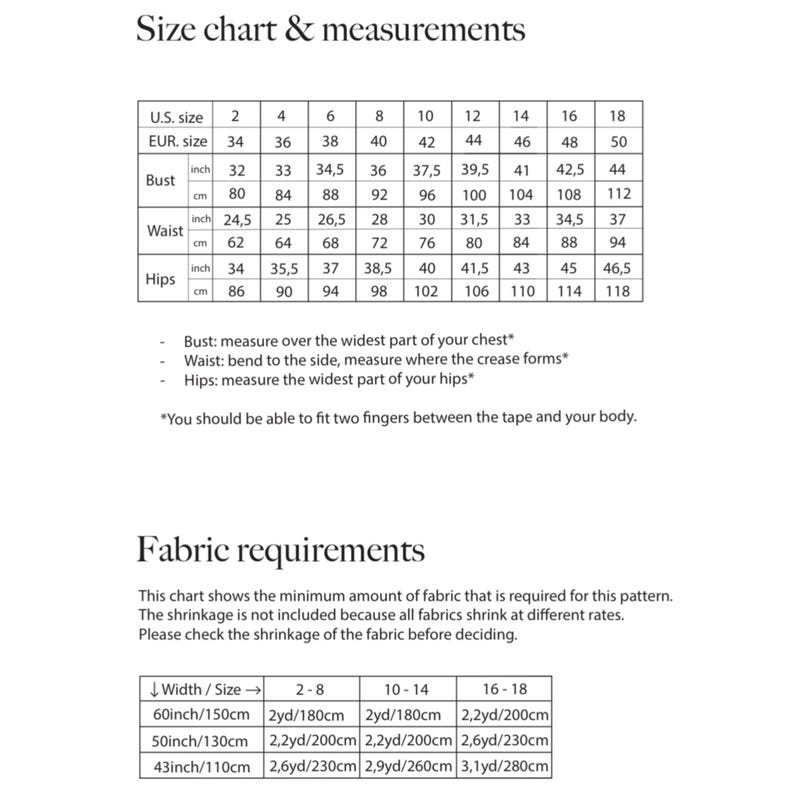 Julia Dress PDF Sewing Pattern | Beginner Friendly | Size Inclusive 2-18 | Detailed Instructions ...