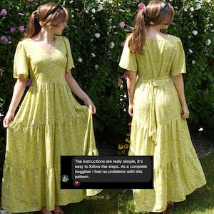 Belle Dress PDF Sewing Pattern | Beginner Friendly | Size Inclusive 2 ...