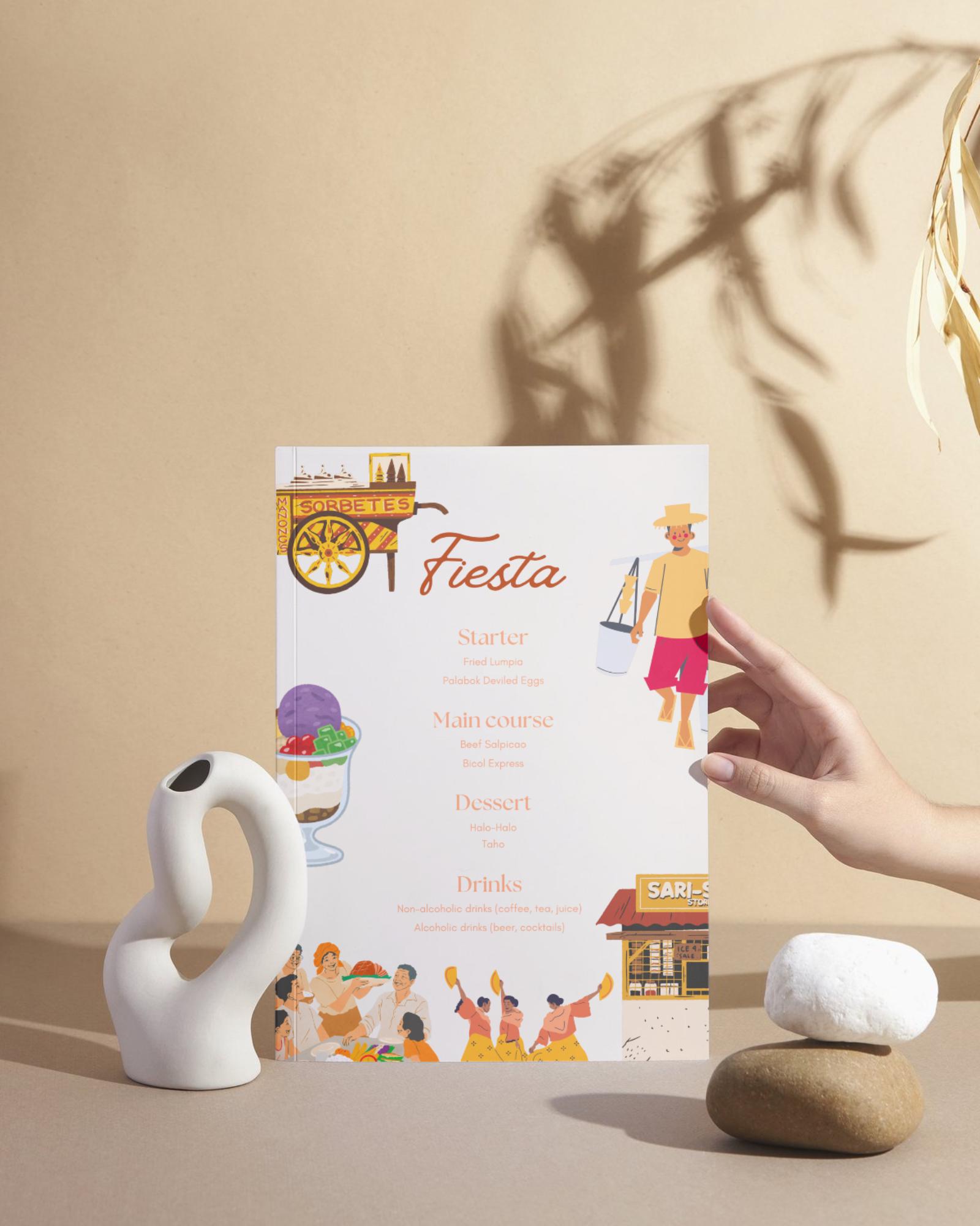 Customizable Filipino Events or Wedding Menu | Digital Download for ...