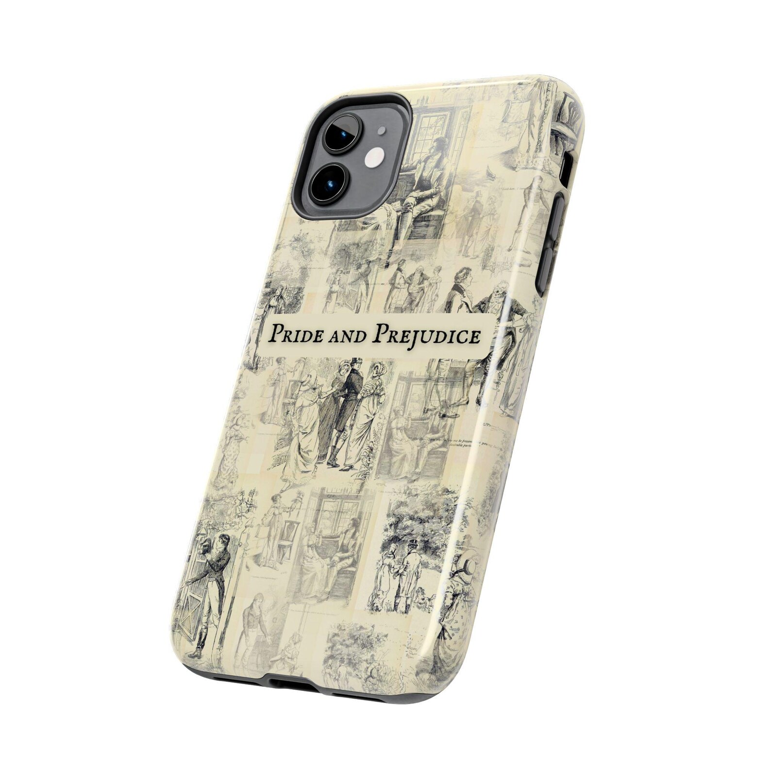 Vintage Pride and Prejudice Tough Phone Case, Jane Austen Literary Gift ...