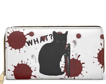 Black Cat Wallet - Etsy