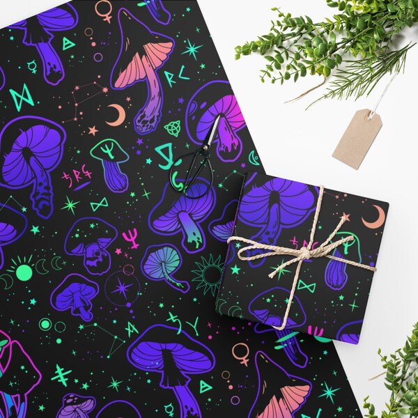 Neon Wrapping Paper - Etsy