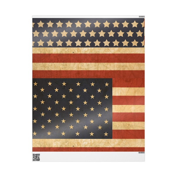 American Flag Wrapping Paper - Etsy