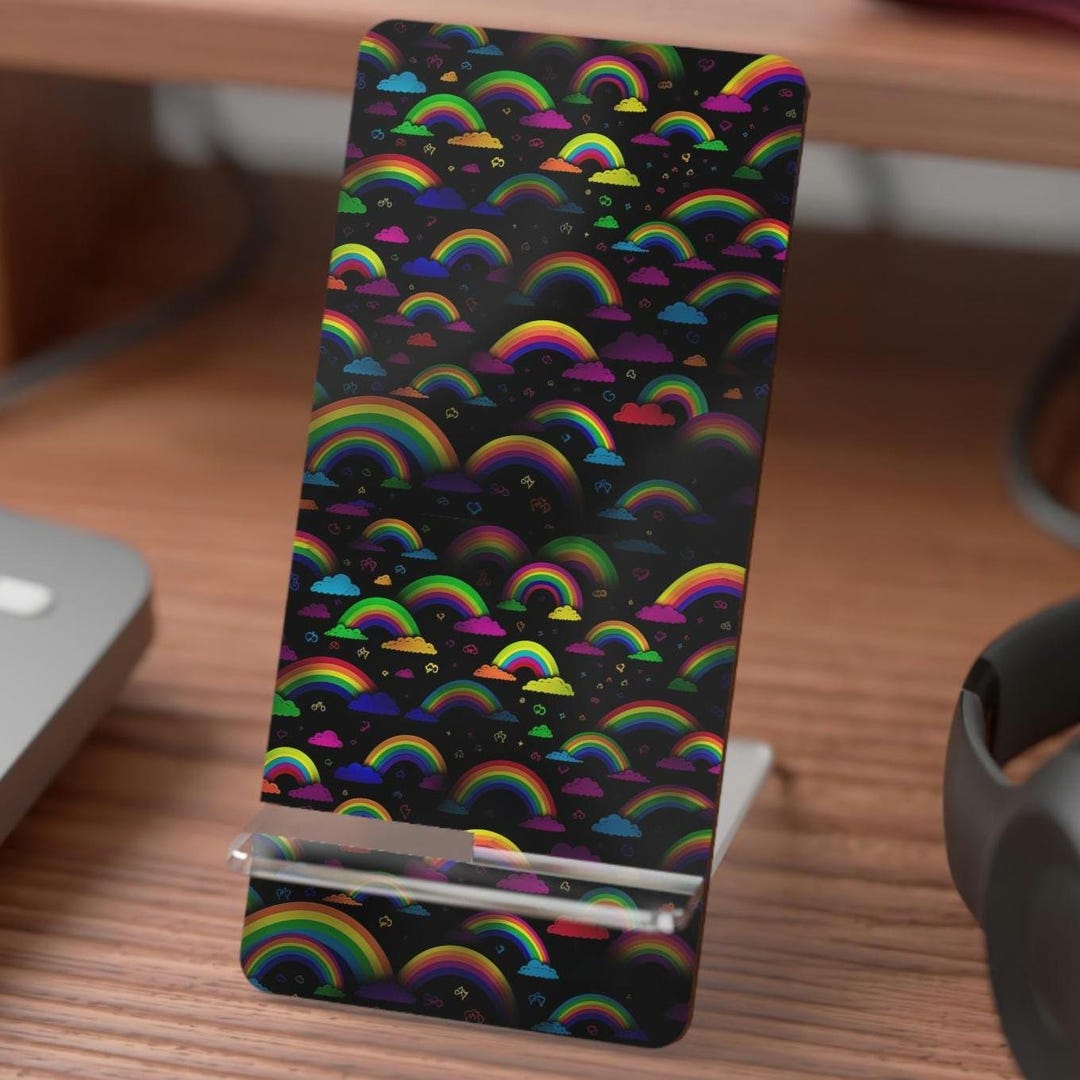 Rainbow Phone Stand~rainbow Desk Organizer| iPhone Holder|cell Phone ...