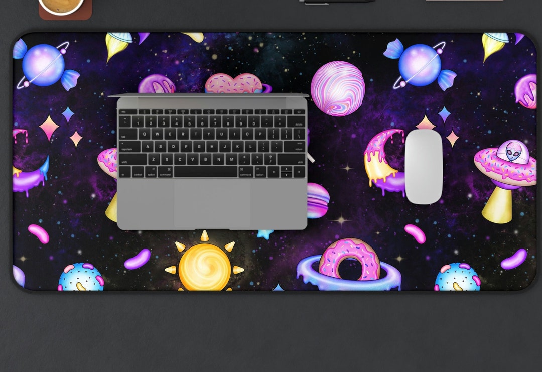 Space Galaxy Mouse Pad~cute Alien Desk Mat|kawaii Office Decor|teen PC ...