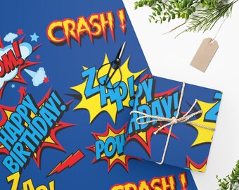 Comic Wrapping Paper | Etsy