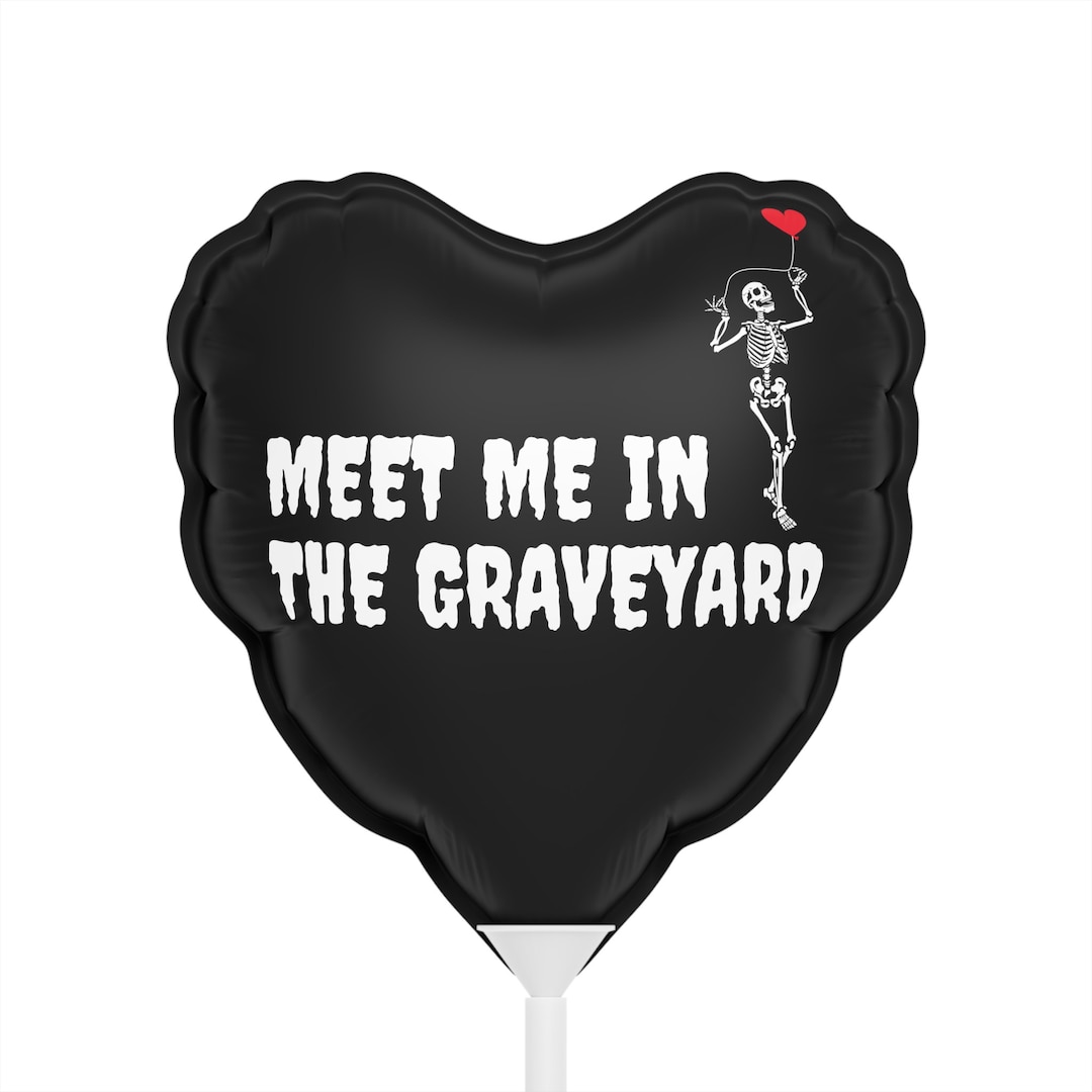 Heart Shaped Gothic Balloon~spooky Valentines|goth Flower Decor|floral ...