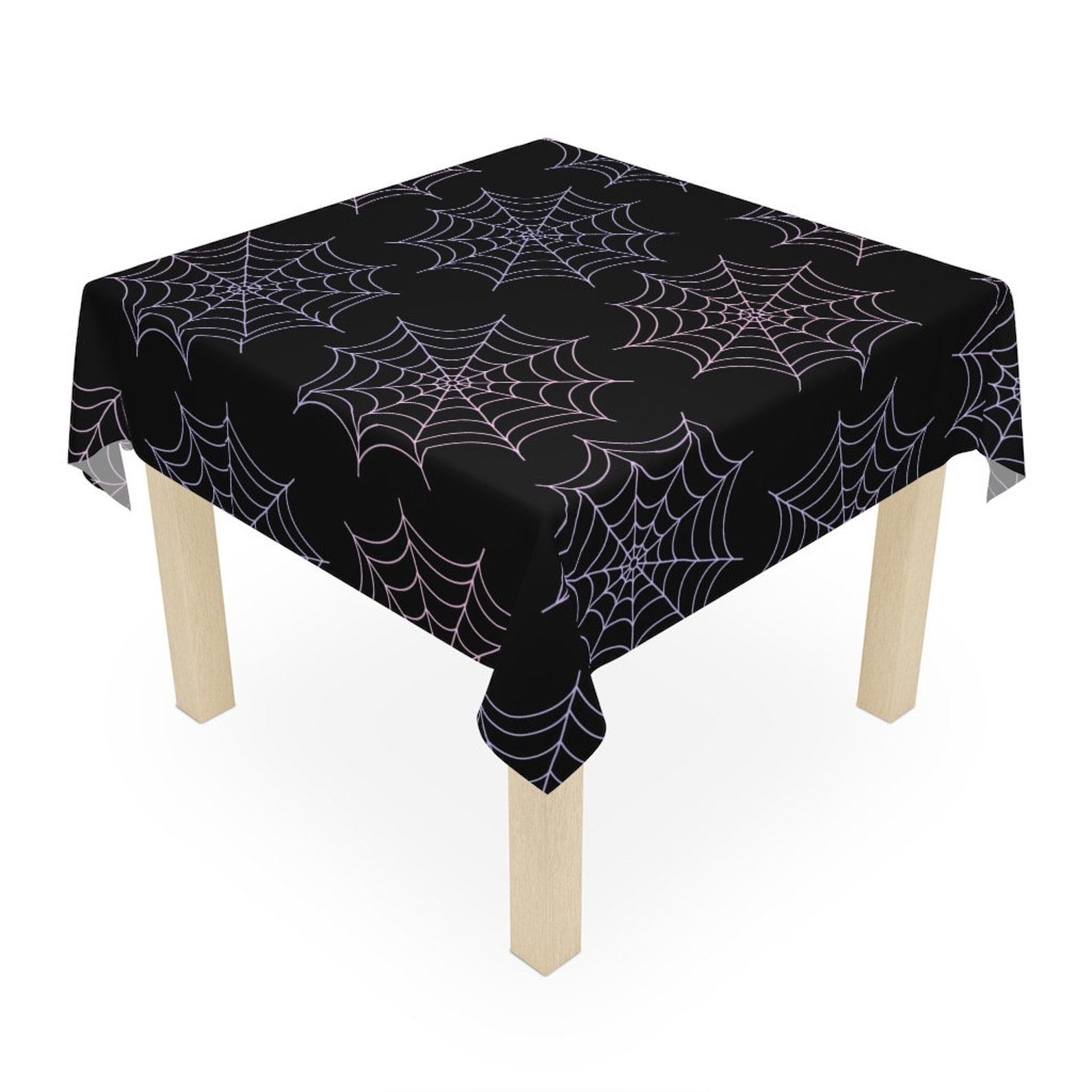 Spiderweb Table Clothspookypastelhalloweenkawaii Goth Home - Etsy