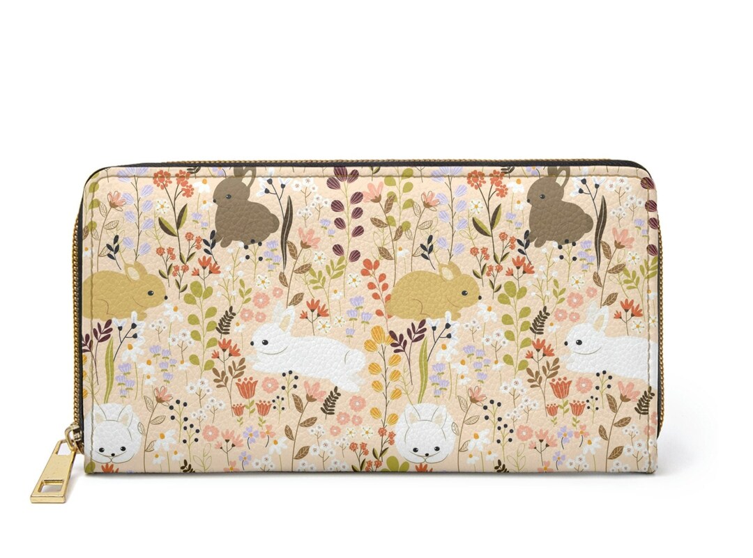 Kawaii Spring Bunny Zipper Wallet~cottagecore Accessories|rabbit ...