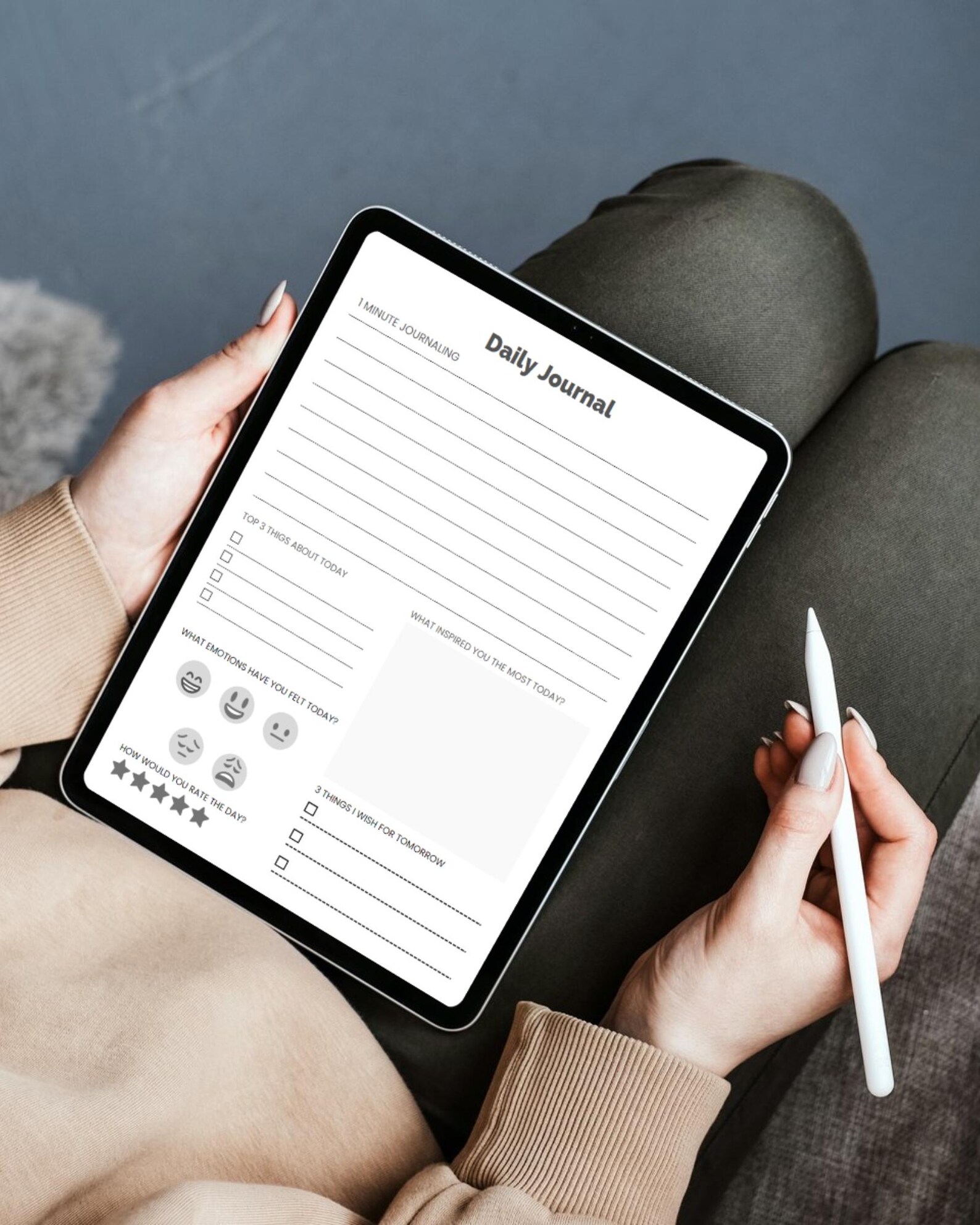 One Page Daily Journaling Sheet | Self-reflection | Printable Journal ...