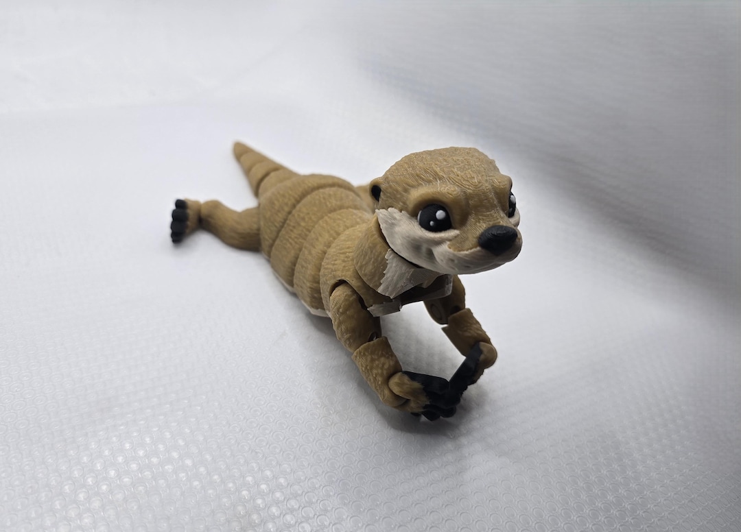 Cute River Otter Articulated / Sensory Toy / 3d Printed Otter ...