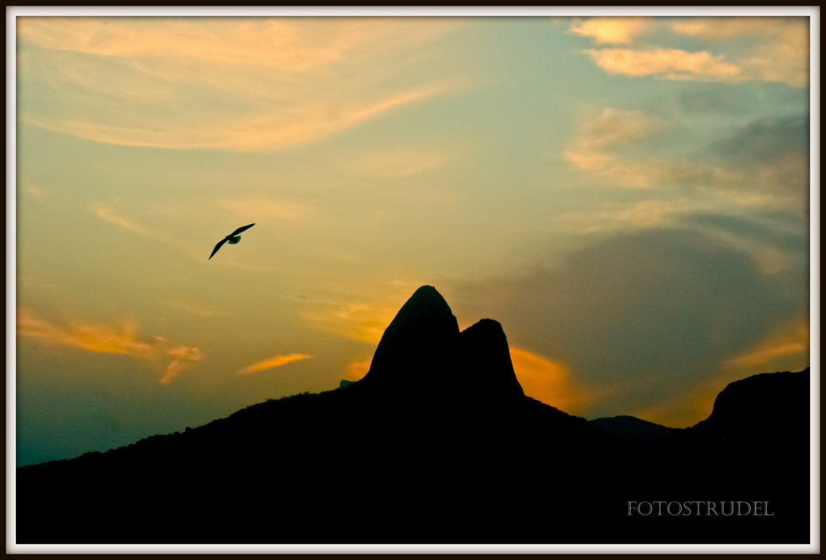 Brazil Photograph. Dois Irmãos (two Brothers) Sunset at Ipanema, Rio De ...