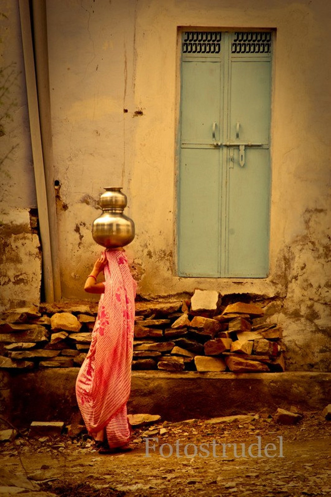 India Photograph. the Pink Lady From the Pink City. Jaipur, India. 8x12 ...